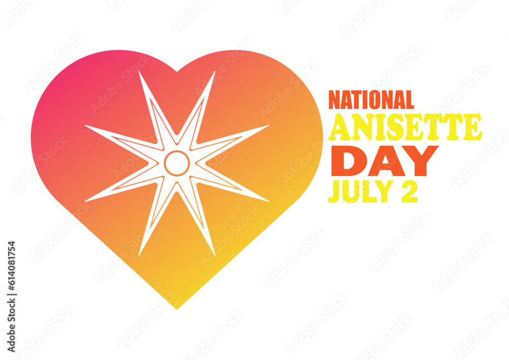 National Anisette Day. July 2. Holiday concept. Template for background ...