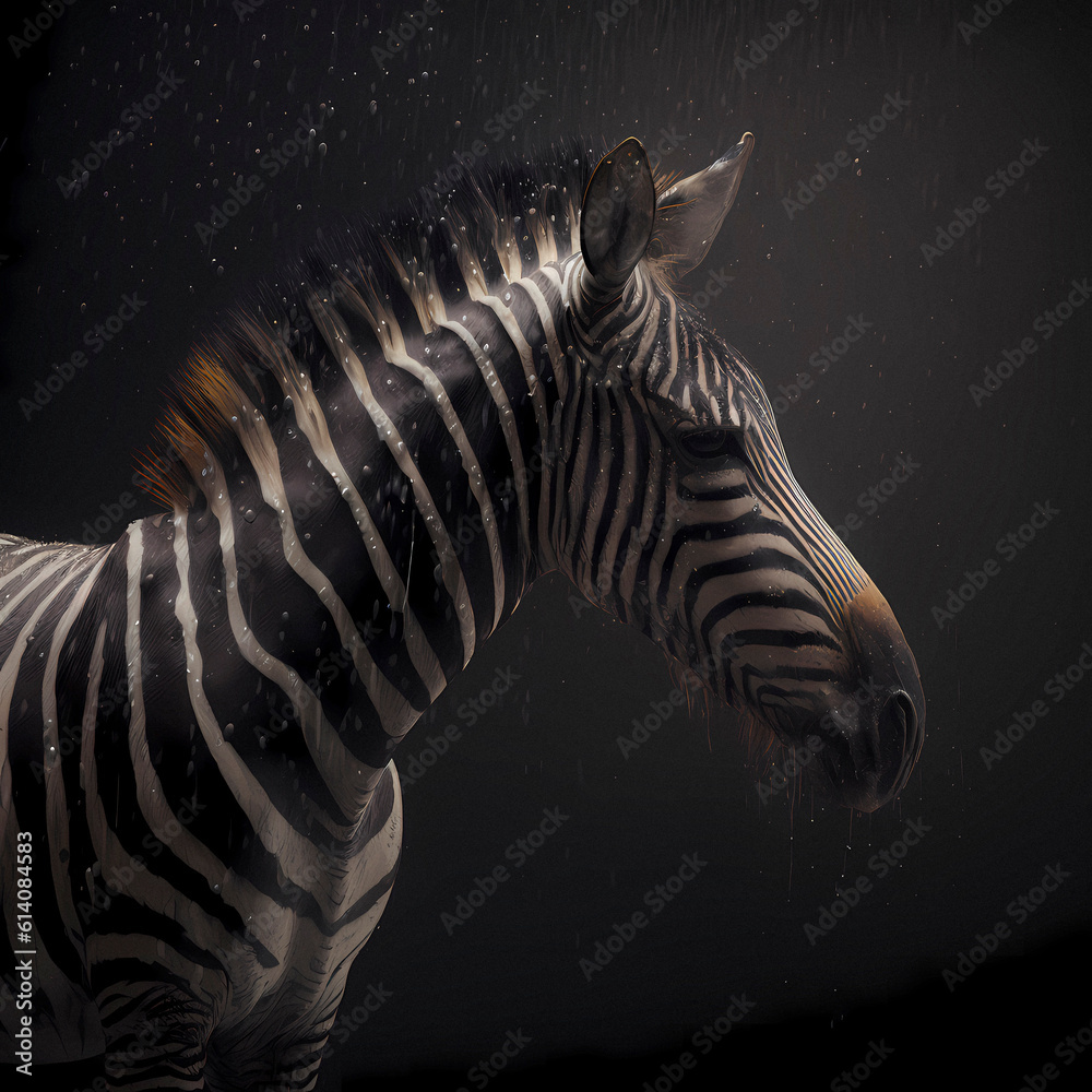 Zebra (Hippotigris) from the equine genus (Equus), and plains zebra ...