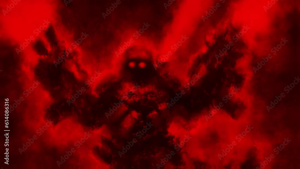 Battle with scary aliens 2D animation. Sci-fi horror genre. Angry ...