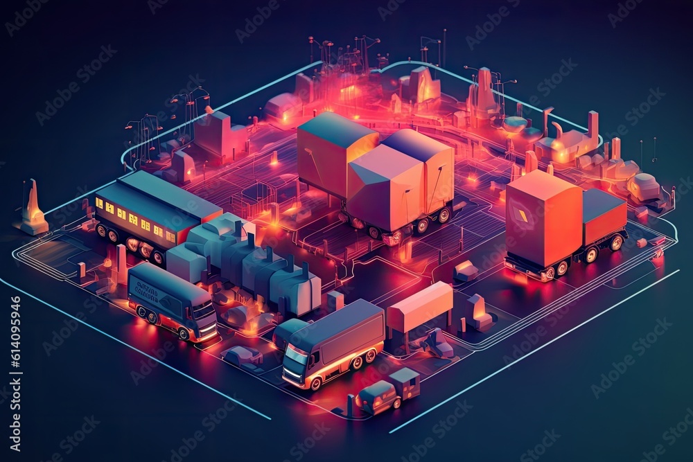 AI-powered logistics system optimizing route planning, resource ... AI-powered logistics system optimizing route planning, resource ...