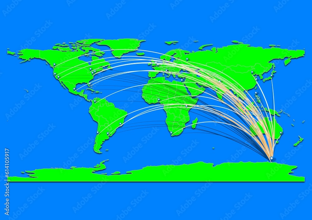 Vibrant Dumont d'Urville Station, Antarctica map - Export concept map ...