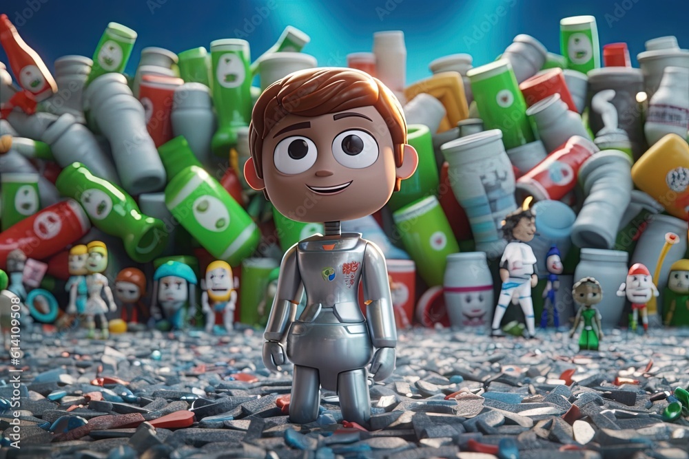 Cartoon Crusaders: Join Captain Plastic and his eco - warrior friends ...