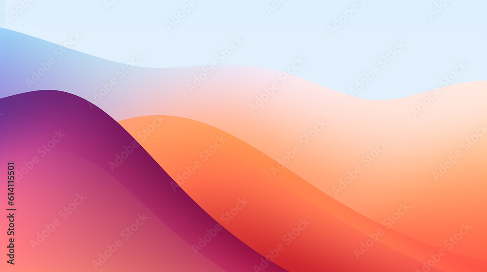 Waves gradient color change, red blue white change of colors AI ...