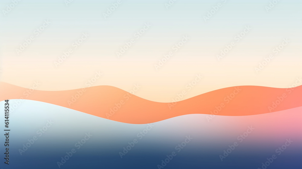 Waves gradient color change, red blue white change of colors AI ...