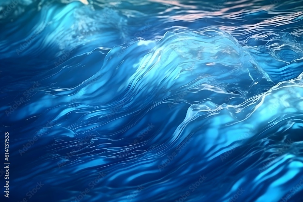 blue water surface. Beautiful background image for creative work or ...