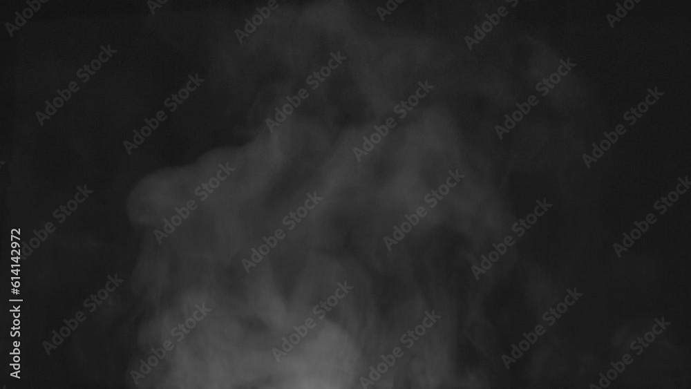 Steam from a Hot Pot. White steam rises light, graceful twists on a ...
