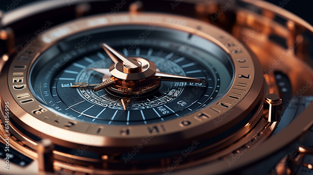 old watch on a black background HD 8K wallpaper Stock Photographic ...