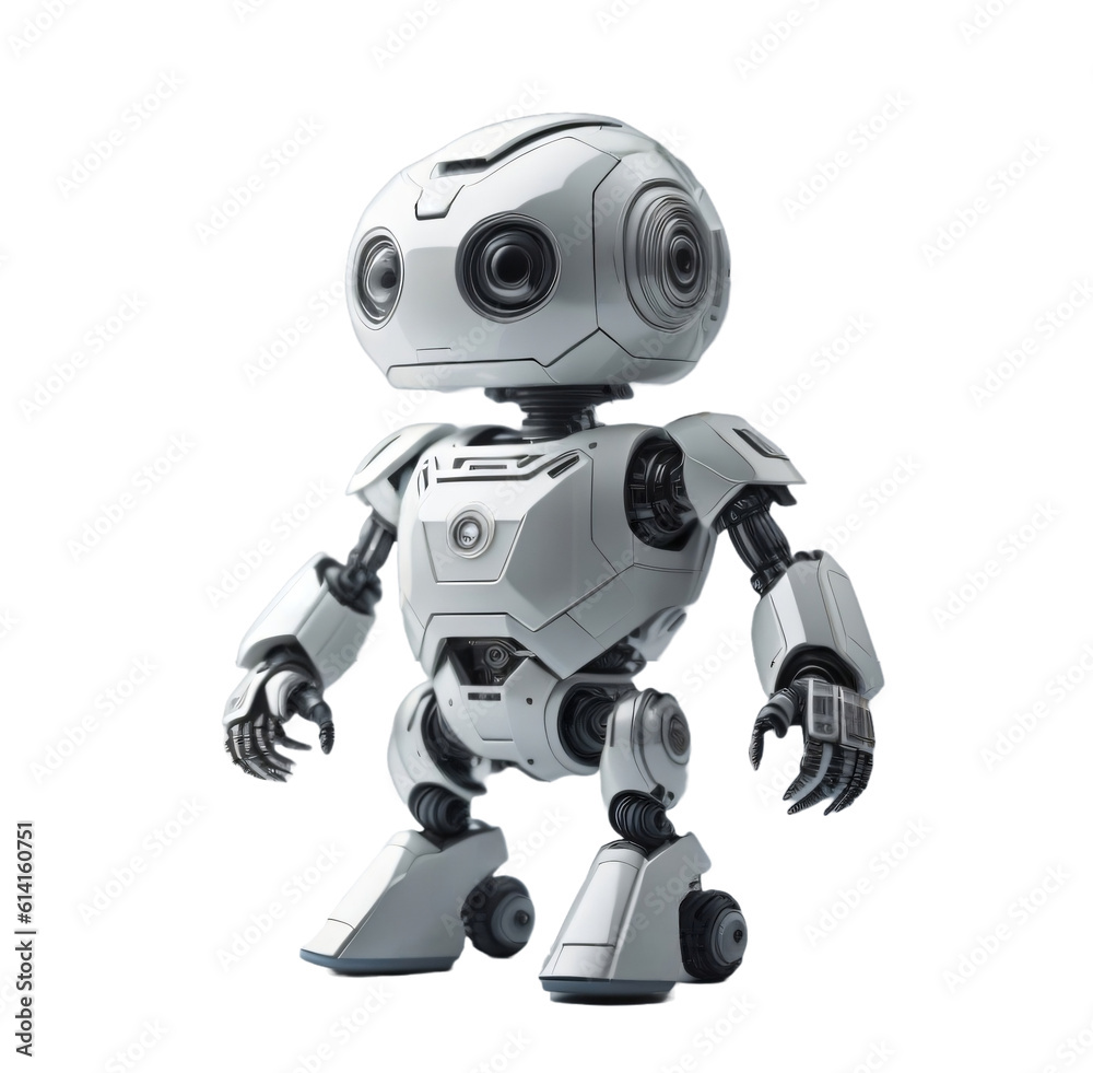 Robot Helper, futuristic robot concept, future technologies, isolated ...