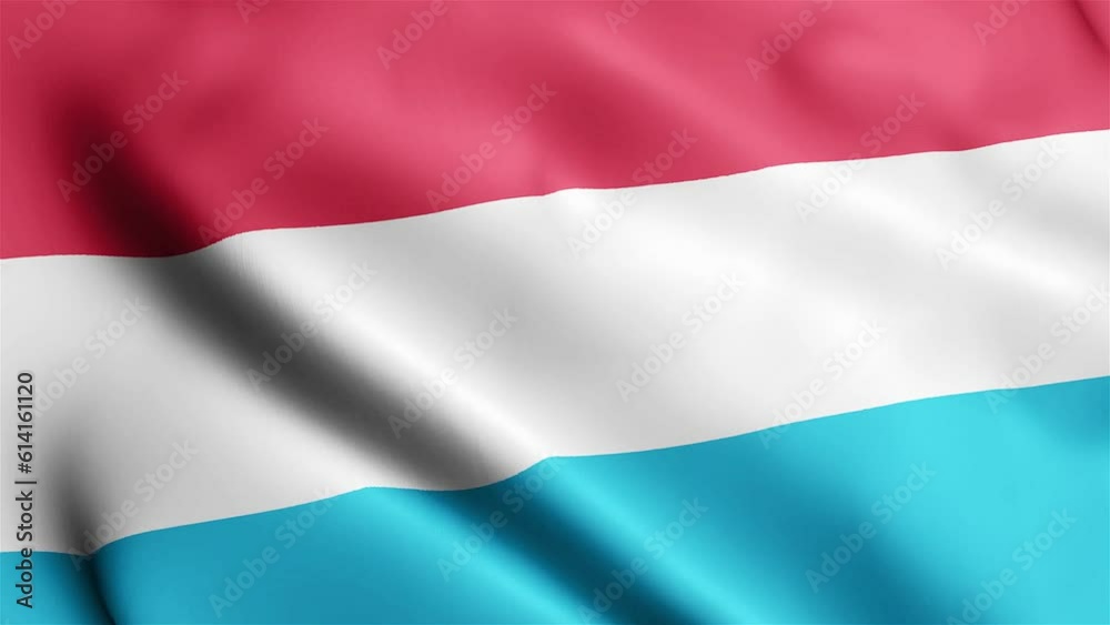 Luxembourg Flag video waving in wind. Luxembourg Flag Luxembourg Flag background. Luxembourg ...