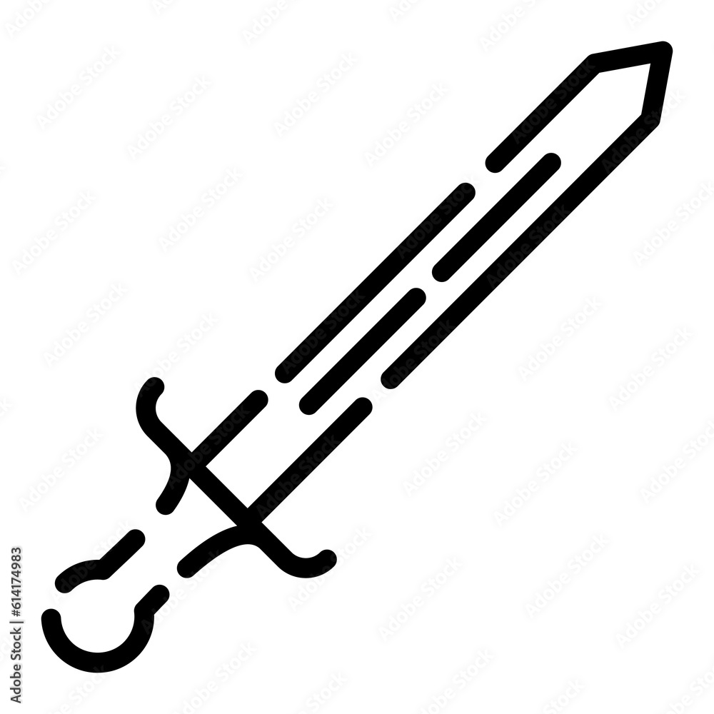 the earlier types of the Arab swords , takoba and kaskara Stock ...