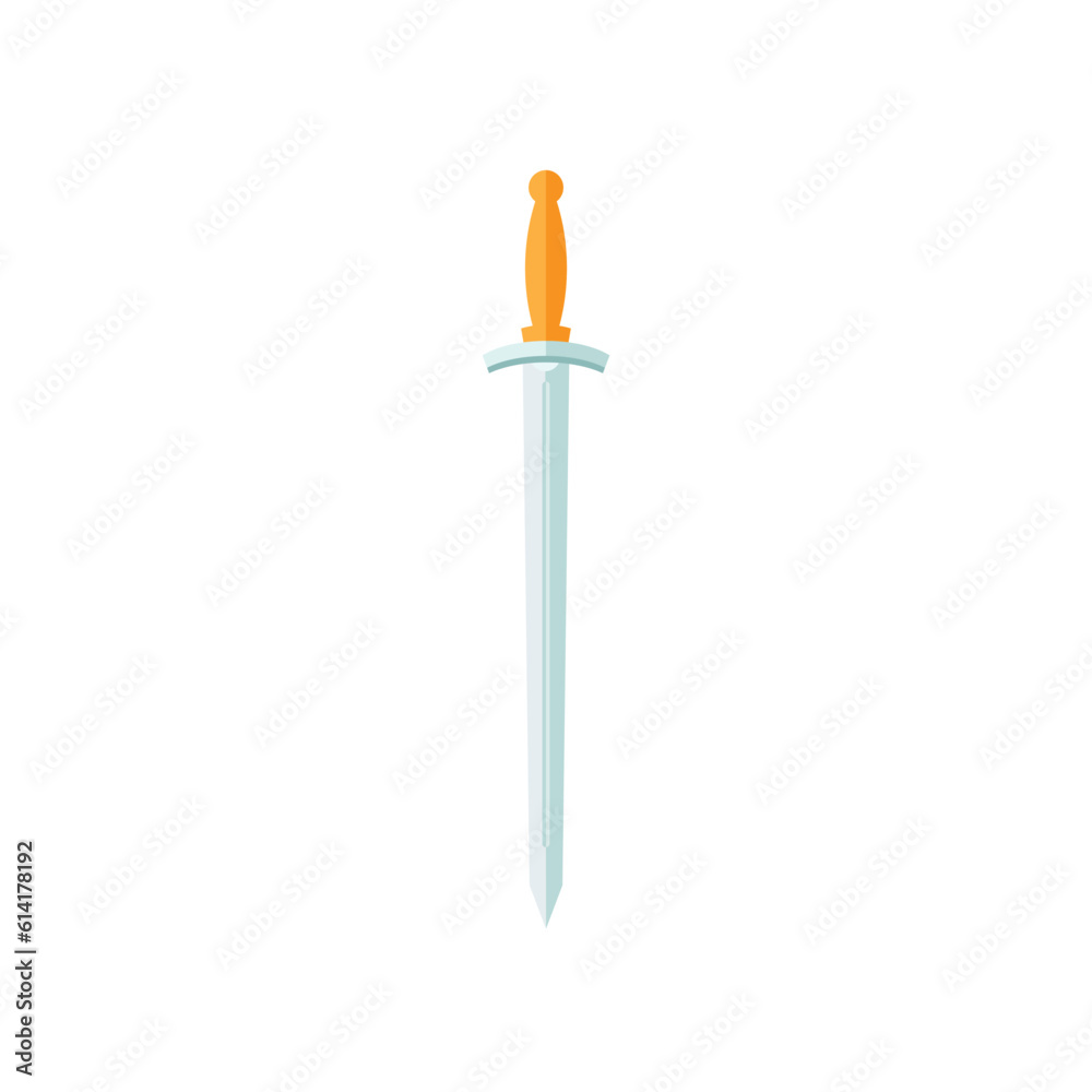 Cartoon game sword on transparent background. Crossed Knight Sword ...