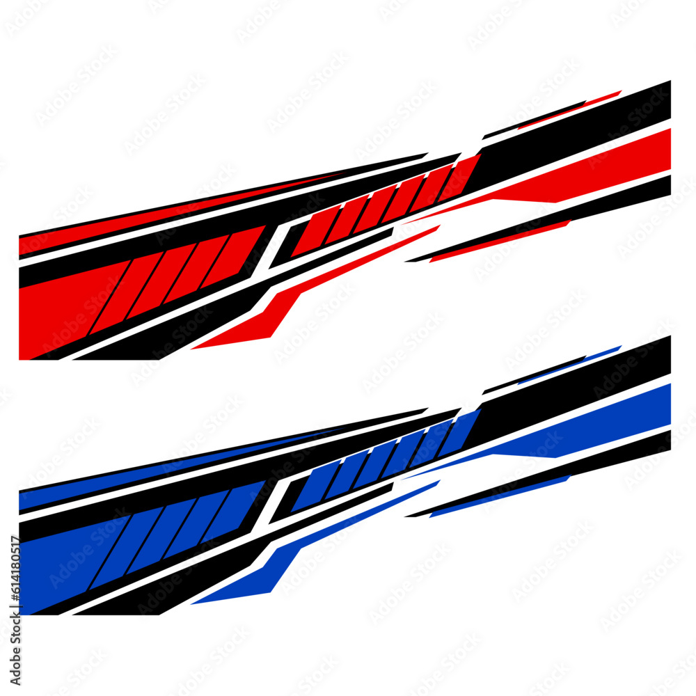 racing car wrapping decal livery background design vector. racing car ...