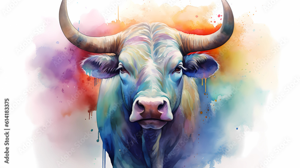 Brahma bull, Generative AI Stock Illustration | Adobe Stock