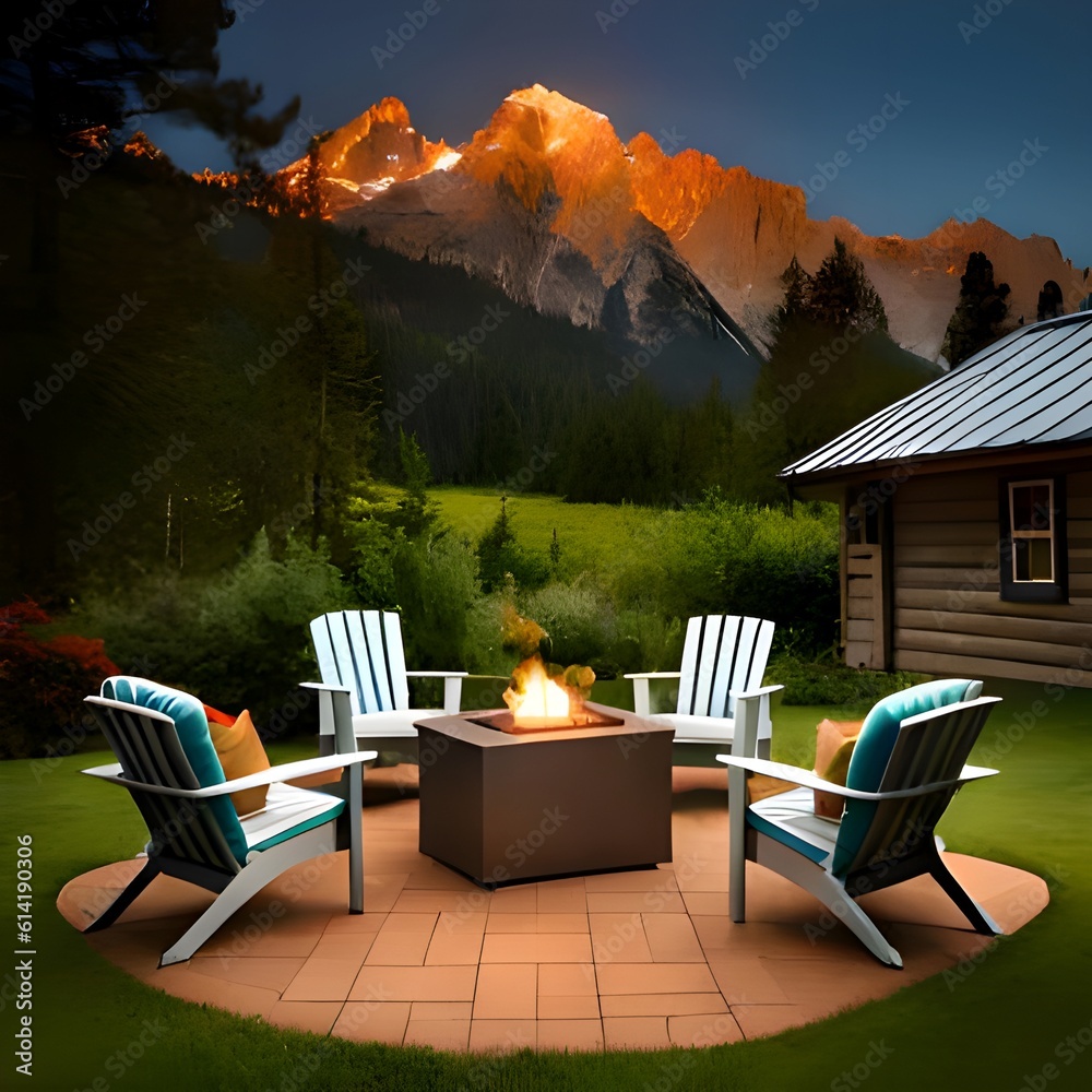 Vibrant late summer night scene featuring a captivating 'Fiery Serenade ...