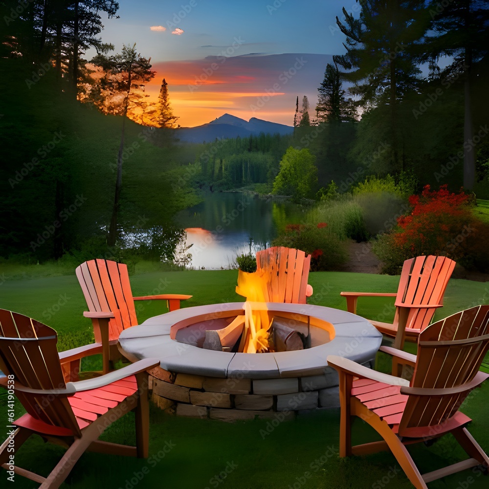 Vibrant late summer night scene featuring a captivating 'Fiery Serenade ...
