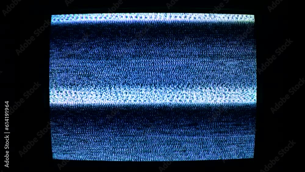 tv white noise static flicker abstract background detuned analog old ...