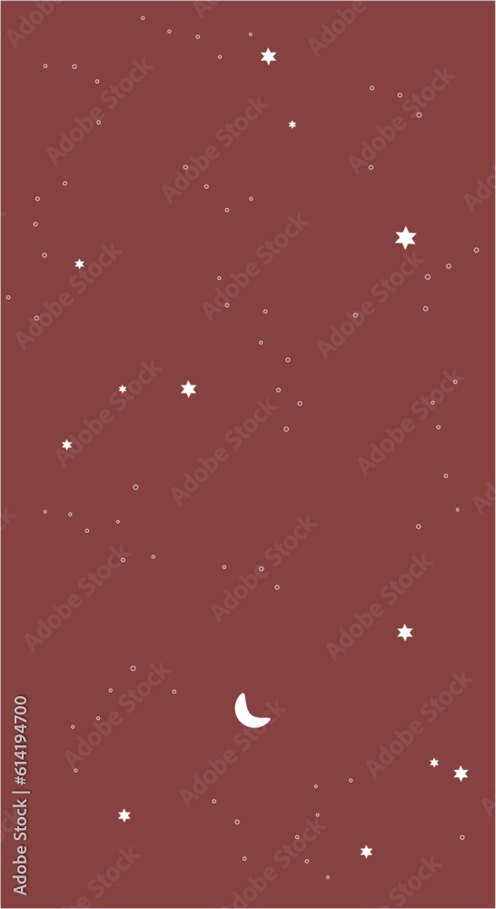Galaxy Pattern, Sky night of red Backgrounds, White seamless Galaxy ...