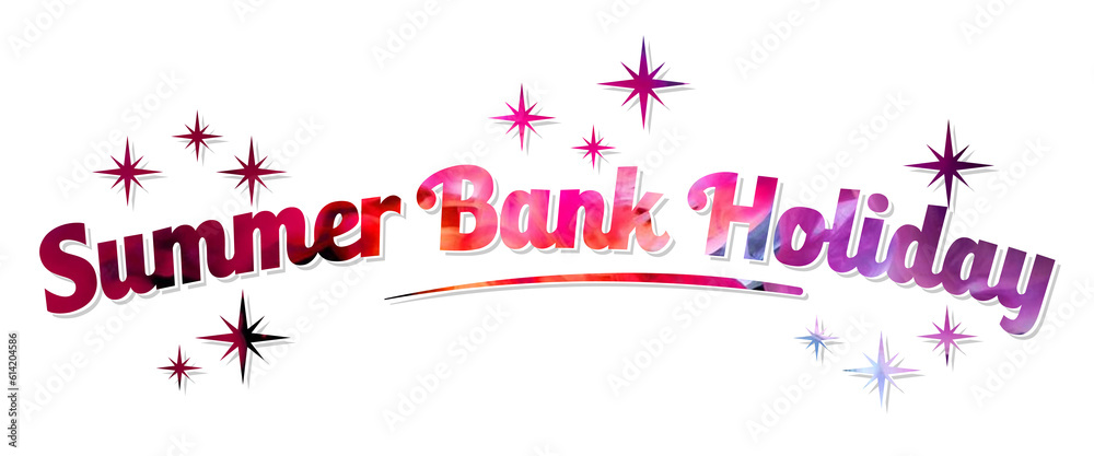 summer bank holiday png, summer bank holiday typography png, 7 August ...