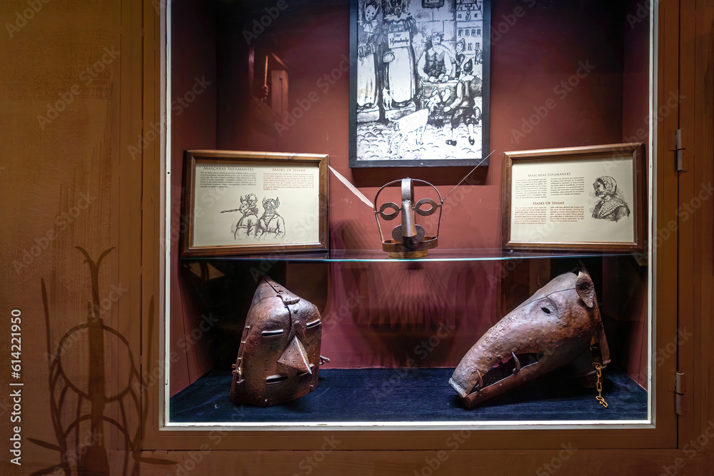 Masks of Shame - Instruments of Torture at Inquisition Museum in the ...