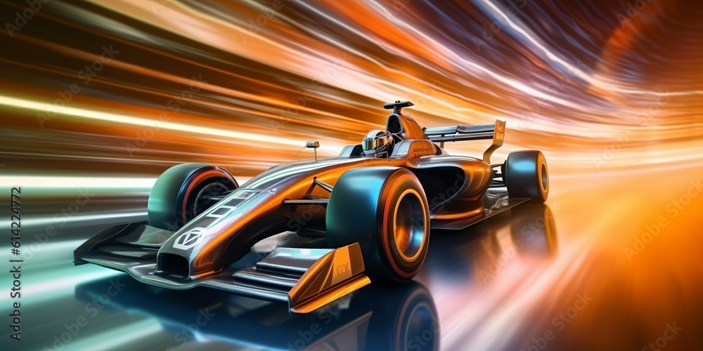 Racing car high speed on dark background. Luxury background. Luxury ...