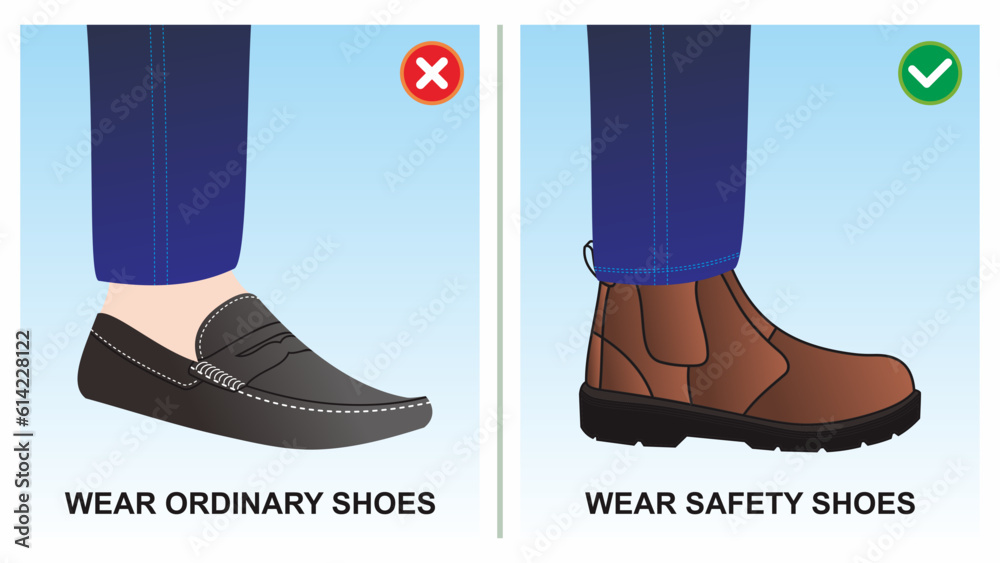 Workplace safety do's and dont's vector illustration. Awareness banner ...