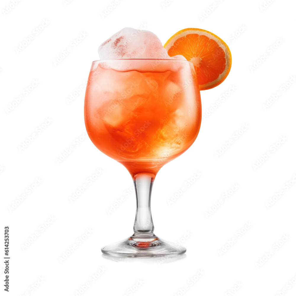 Aperol Spritz Sorbet cocktail isolated on transparent background ...