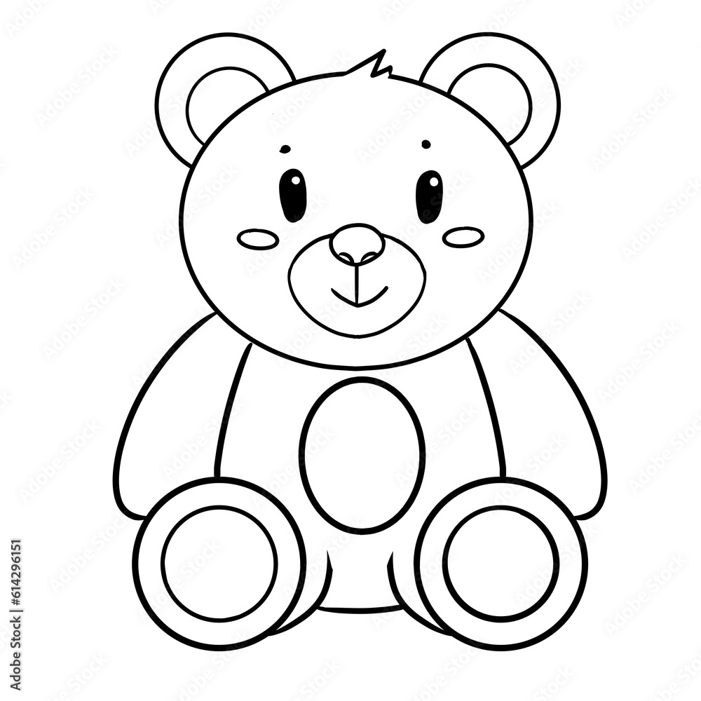 teddy bear cartoon, teddy bear lineart, children's teddy bear ...