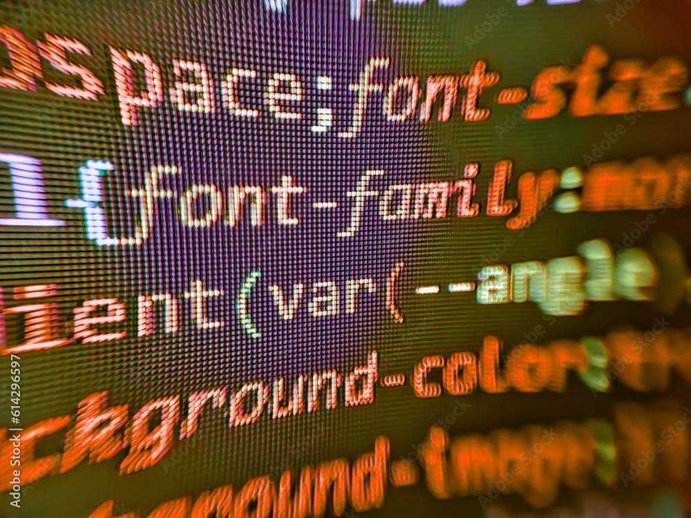 Screen Display Of Computer Script Coding Server Logs Analysis Web Programming And Bracket