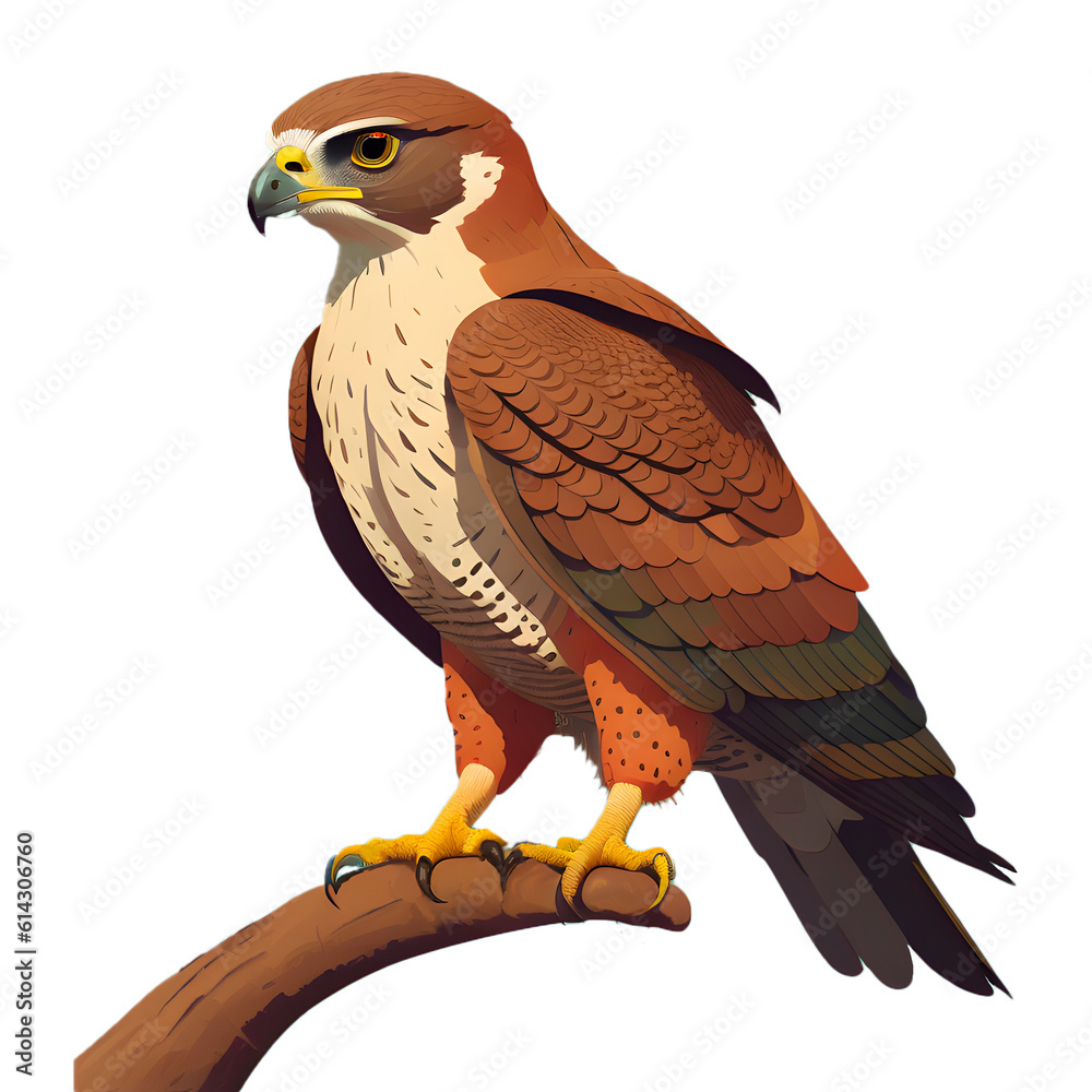falcon generated with AI. png transparent background.. Removed AI ...