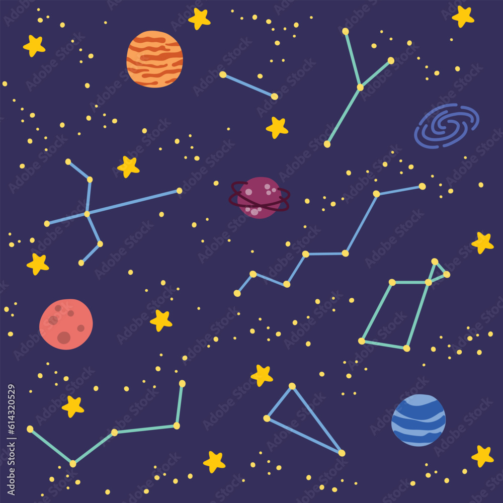 Colorful space background with stars, Cute galaxy background, Colorful ...