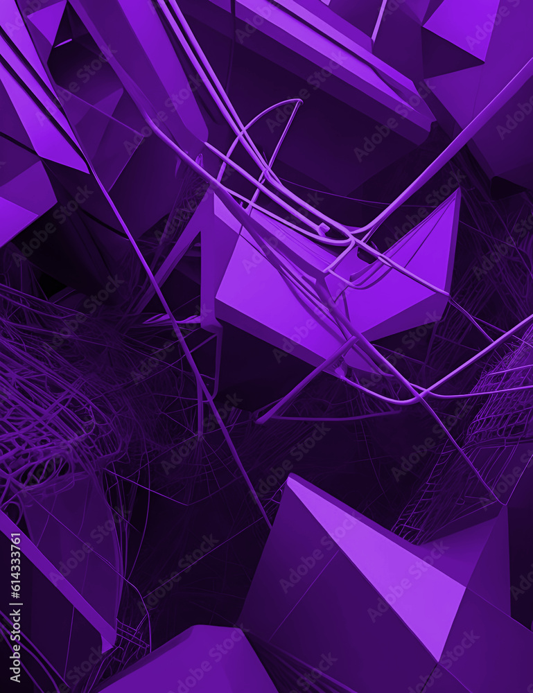 Fondo abstracto de tecnologia y ciencia.Malla o red con lineas y formas ...