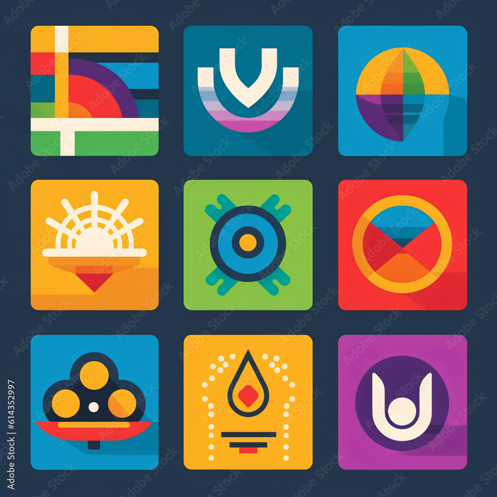 a set of LGBTQ+ pride-themed icons and symbols representing love ... a set of LGBTQ+ pride-themed icons and symbols representing love ...