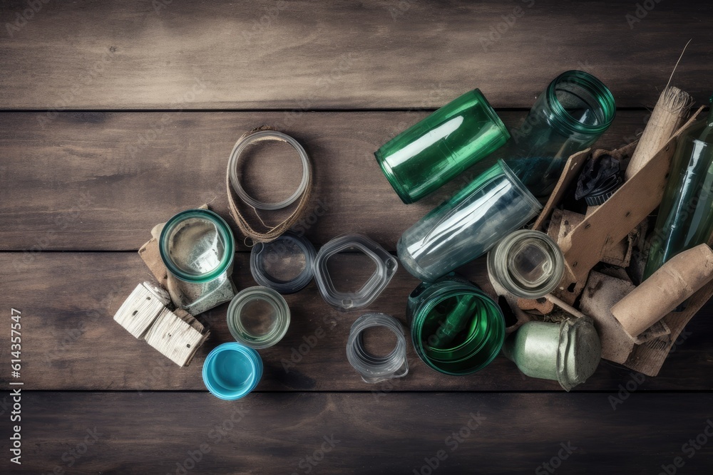 collection of plastic waste for recycling Stock Illustration | Adobe Stock