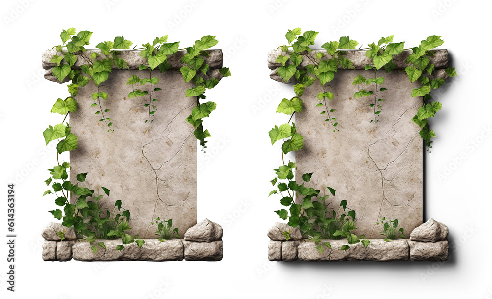 Ancient stone signboard .Ai art . Cutout on transparent Stock ...