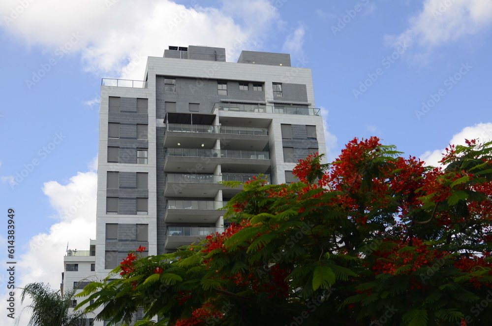 New buildings in Israel Concept: modern real estate. Multi-storey ...