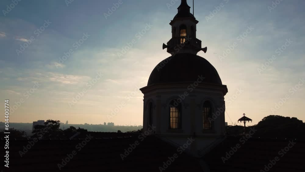 Church, beautiful images of the steeple of a church against the light ...
