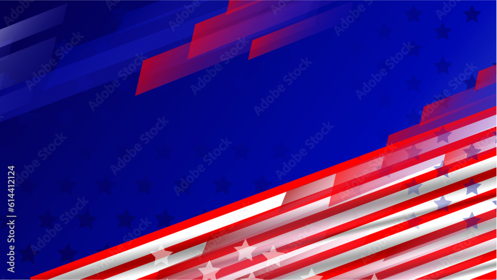 Vector realistic flag flat gradient us america flag Stock Vector ...
