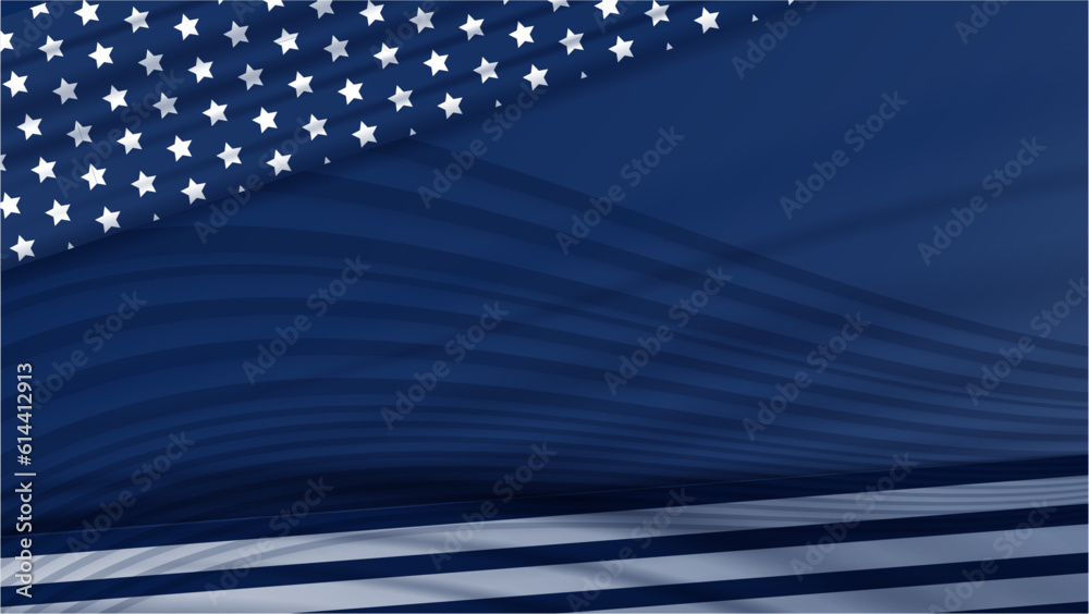 Vector usa independence day abstract blue background with elements of ...