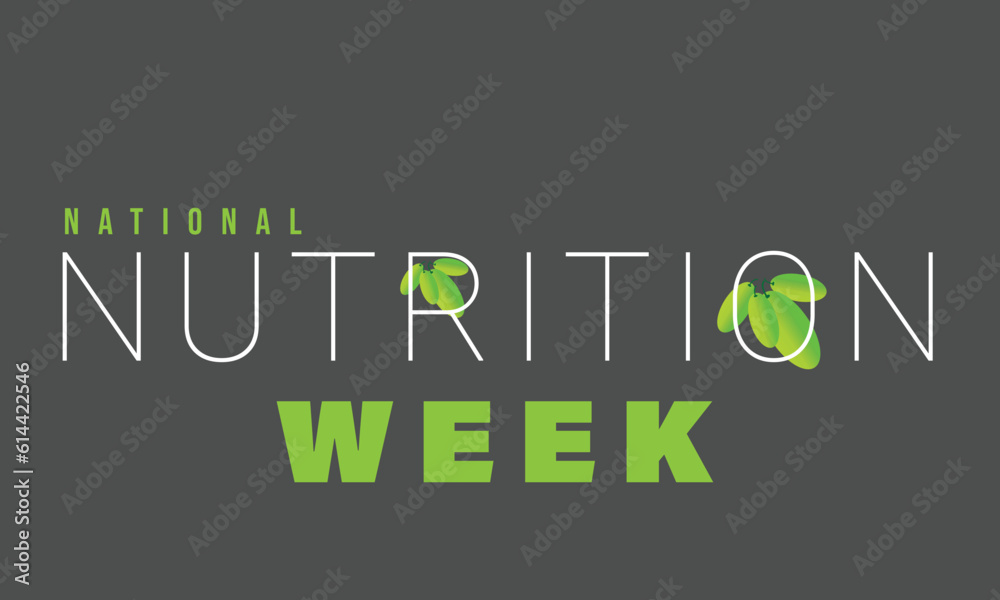 National Nutrition week. background, banner, card, poster, template ...