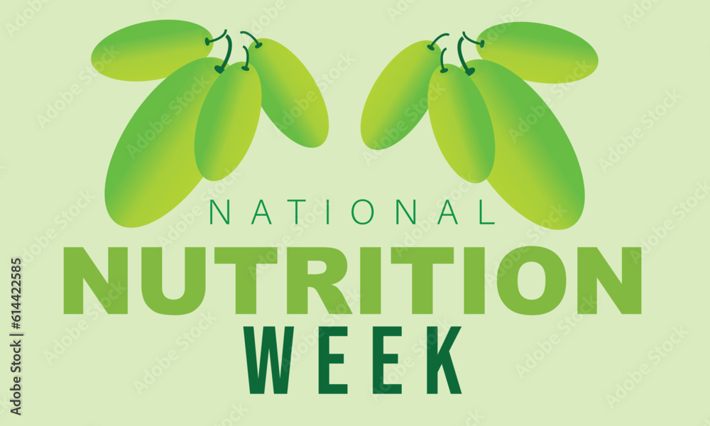 National Nutrition week. background, banner, card, poster, template ...