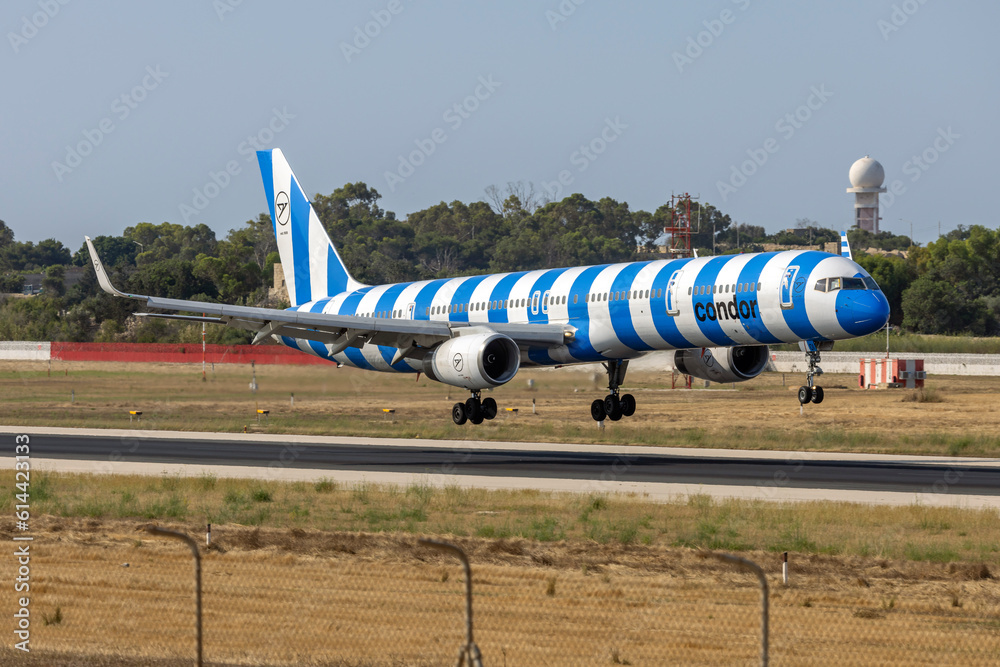 Luqa, Malta - June 18, 2023: Condor Boeing 757-330 (REG: D-ABOI ...