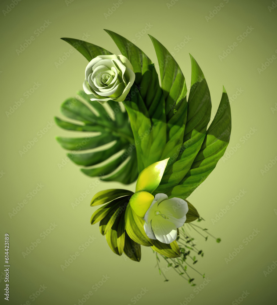 Beautiful nature background for product display set up in studio, hi ...