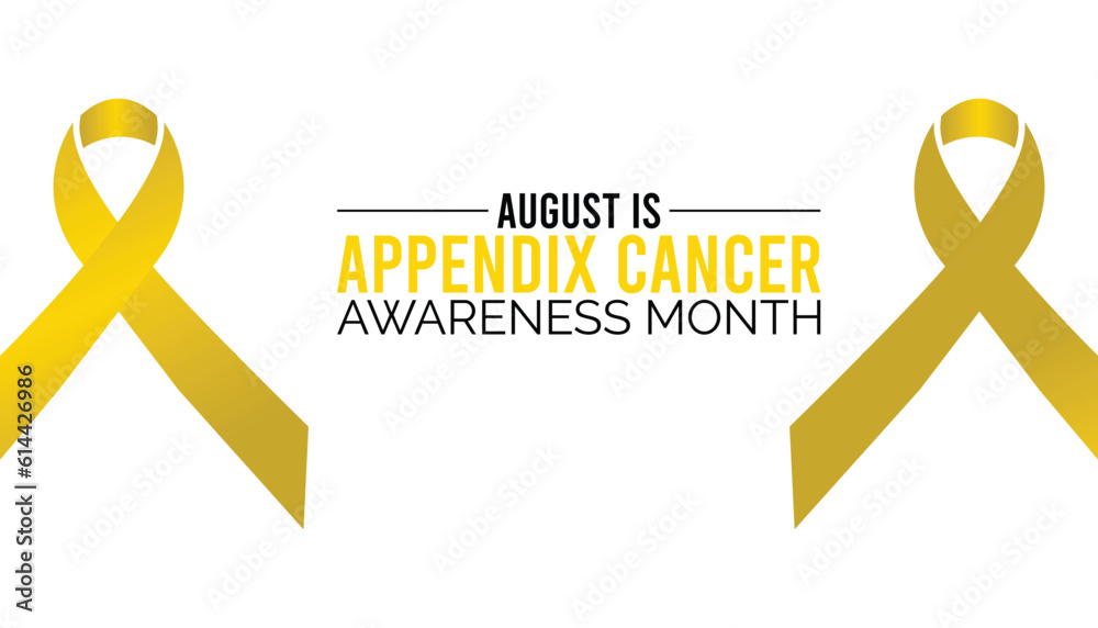 Appendix cancer awareness month.Health awareness vector. vector de ...