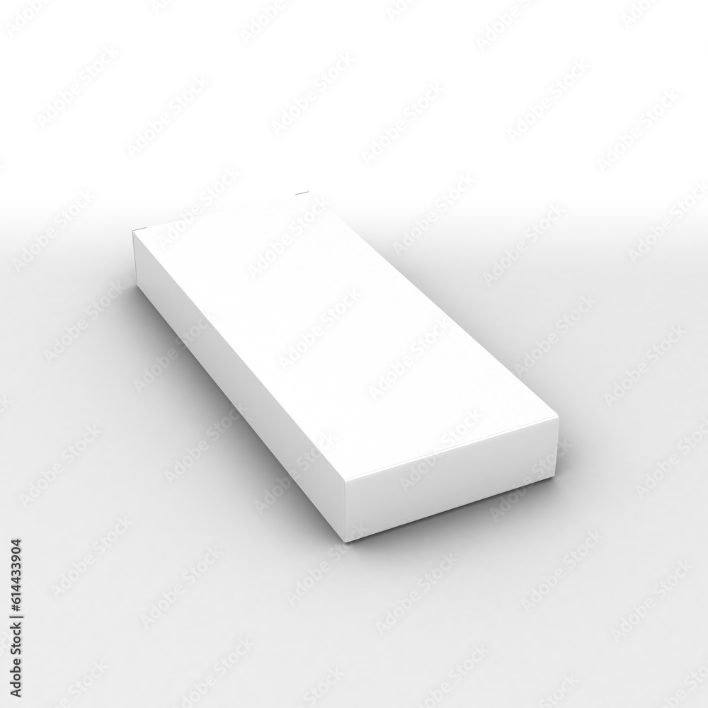 Long vertical narrow box, packaging template without design cover for ...