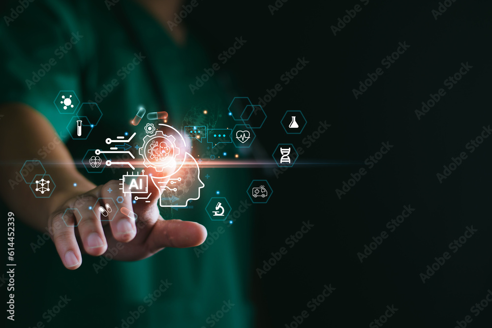 Medical technology, doctor use AI robots for diagnosis, care, and ...