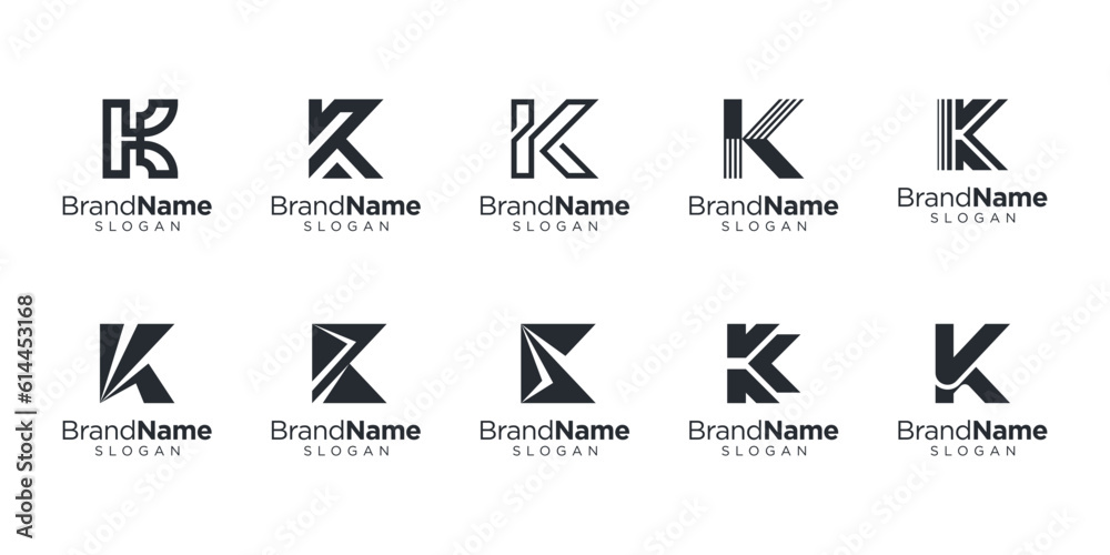 Letter k logo design for various types of businesses and company ...