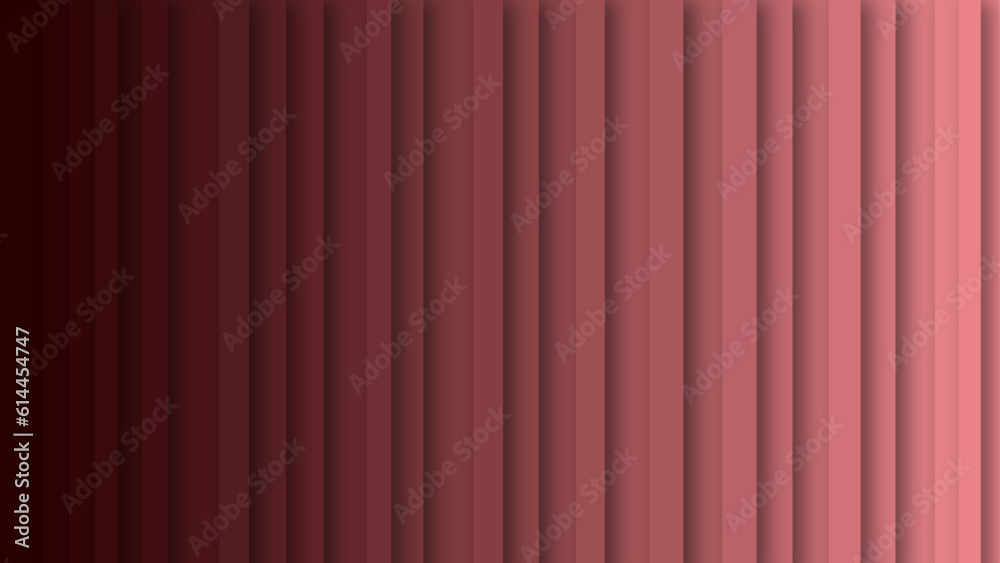 Vetor de Linear lines abstract background, shades of red, 3d layers ...
