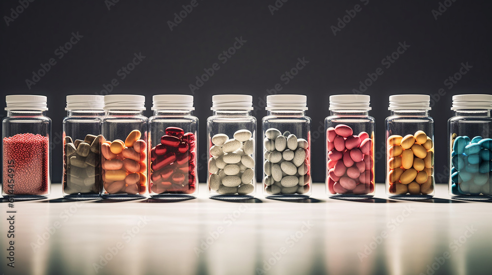 Clear Plastic Supplement Multivitamin and medication Bottles With ...