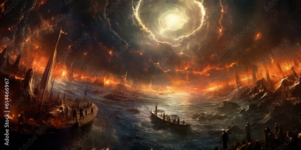 formidable destroying forces in the universe, dramatic natural disaster ...