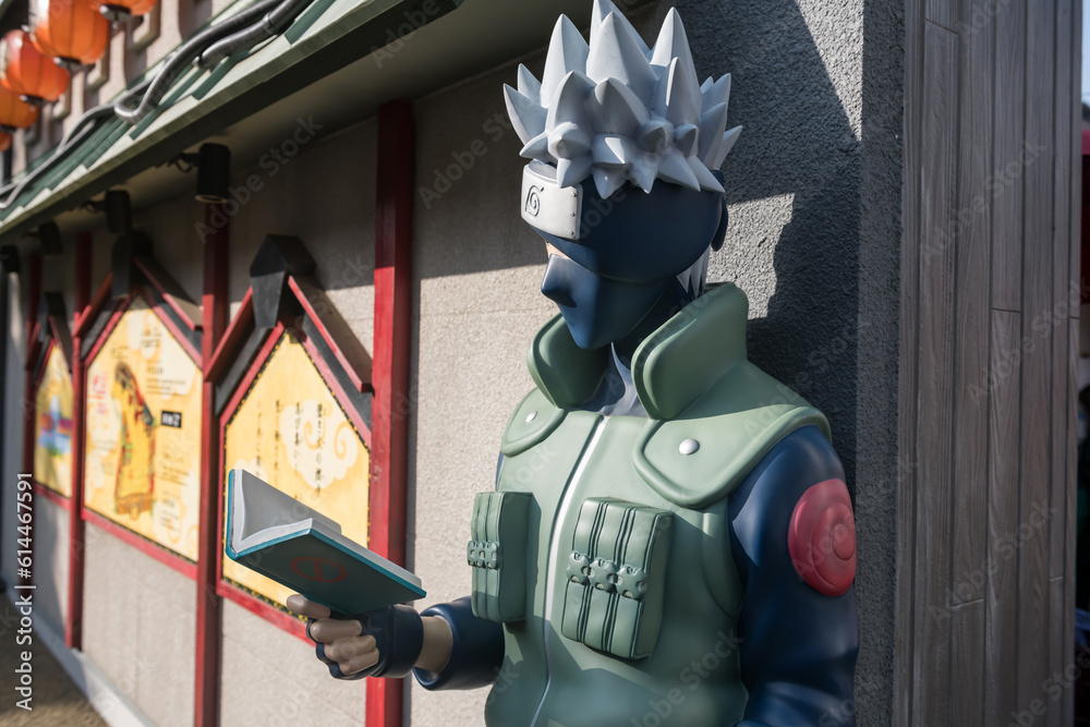 Kakashi Hatake the sixth Hokage or copy ninja in Hidden leaf village ...